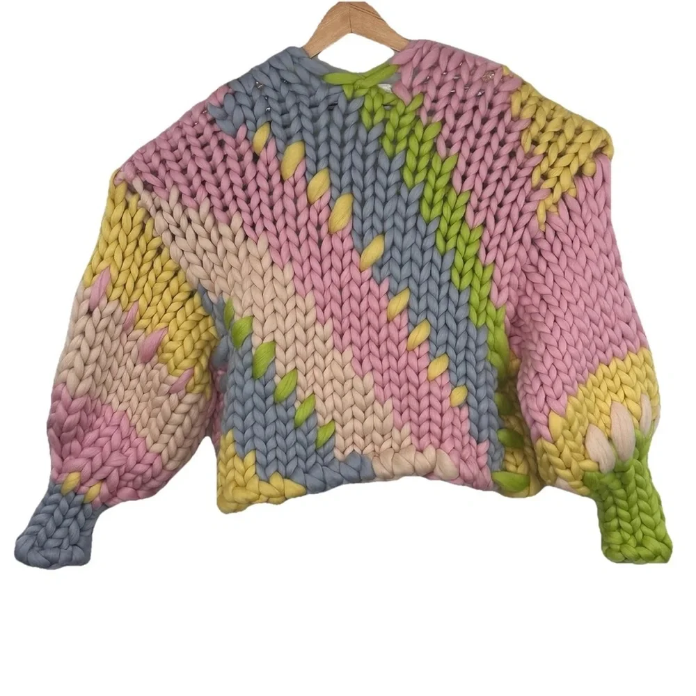 Hope Macaulay | Sweaters | Hope Macaulay Pastel Colossal Knit Cardigan ...
